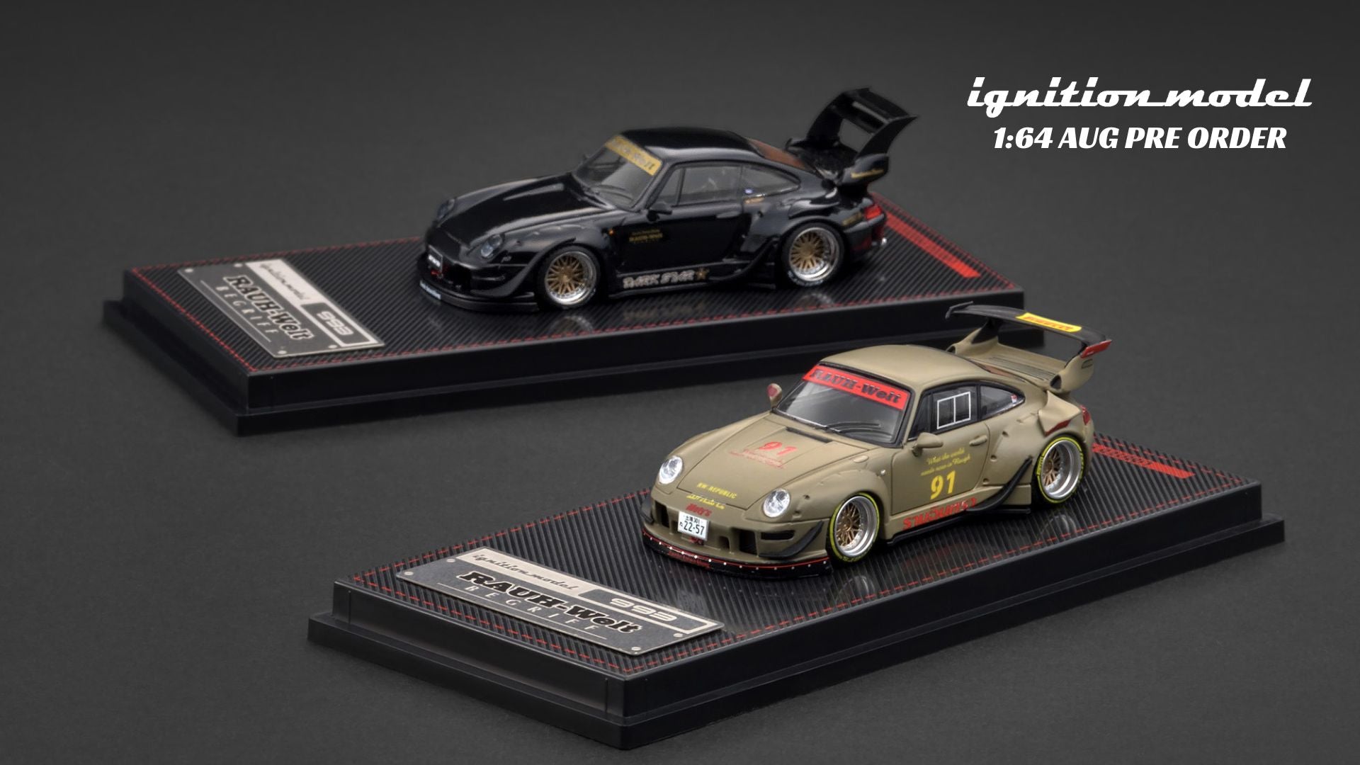 Ignition Model RWB Porsche 993 Matte Green / Black / Purple / Blue ...