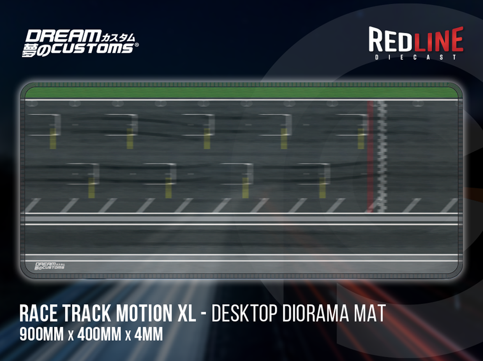 Pre Order Dream Customs XL Diorama Mat - Race Track Motion – Redline ...