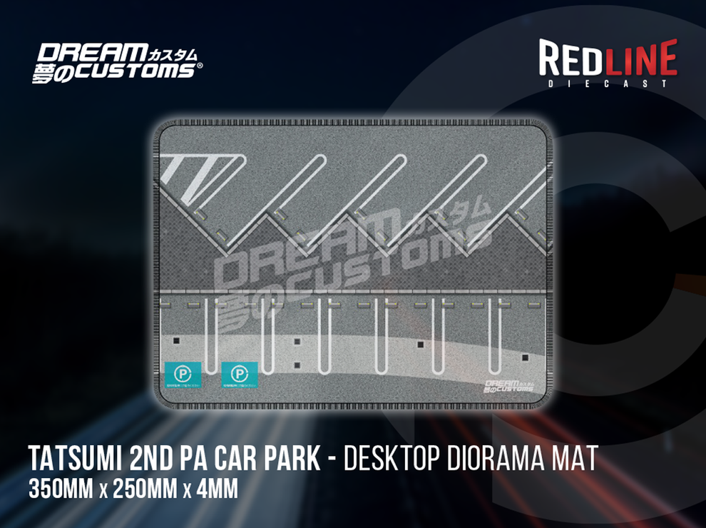 Dream Customs Small Diorama Mat - Tatsumi 2ND PA Car Park – Redline Diecast